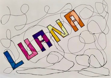 DC AV Dessin prénom LUANA – LE BLOG DU CHEMINET